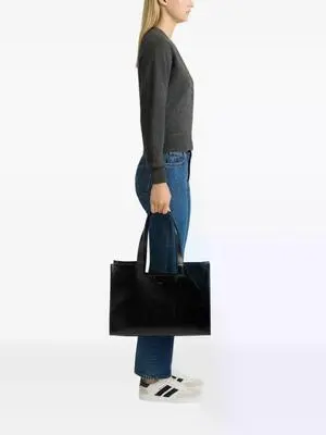 Bally Leather Tote Bag - Black