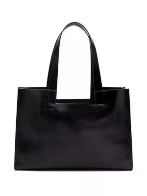 Bally Leather Tote Bag - Black