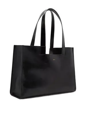 Bally Leather Tote Bag - Black
