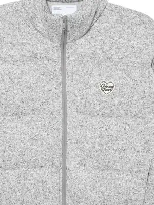 CHOCOOLATE Logo-embroidered Puffer Jacket - Grey
