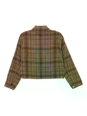 CHOCOOLATE Logo-patch Checked Jacket