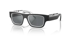 Dolce & Gabbana Rectangle Frame Sunglasses - Noir,blanc