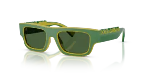 Dolce & Gabbana Rectangle Frame Sunglasses - Vert