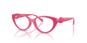 Versace Cat Eye Eyeglasses - Fucsia