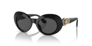 Versace Round Frame Sunglasses Noir