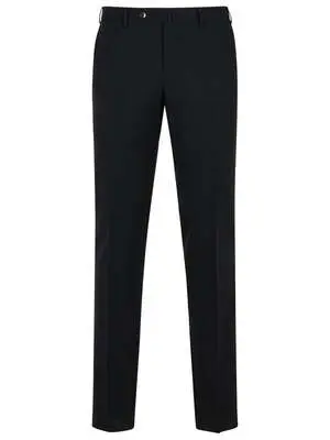 PT TORINO Virgin Wool Trousers - Black
