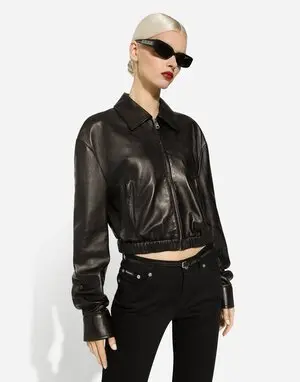 Dolce & Gabbana Lambskin Bomber Jacket