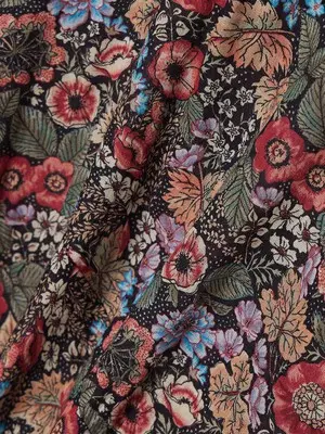 DÔEN Charleston Floral-print Organic Cotton-voile Midi Dress - Multi