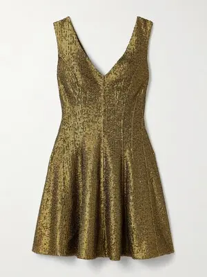 Norma Kamali Grace Sequined Mini Dress