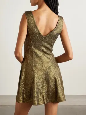 Norma Kamali Grace Sequined Mini Dress