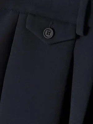 Khaite Dugan Pleated Crepe Pants
