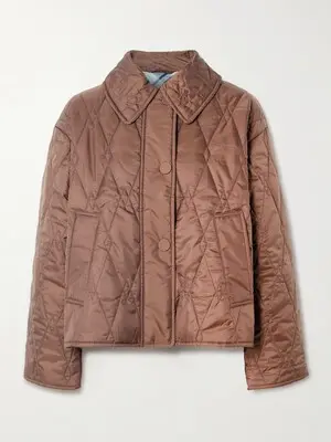 Barbour Bernadette Quilted Shell Jacket - Brown