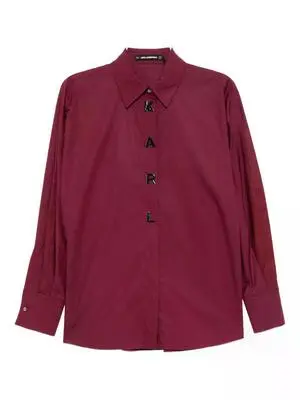 Karl Lagerfeld Poplin Press-stud Shirt