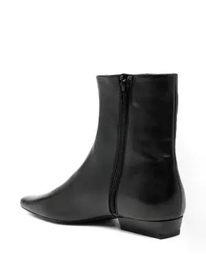 Staud 20mm Wally Flat Ankle Boots - Black