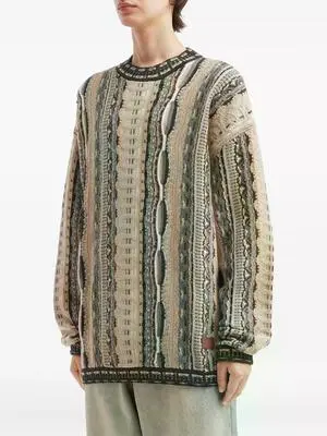 AFTERMATHS Patterned Crew Neck Jumper
