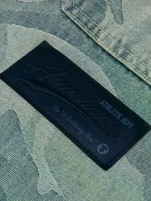 AAPE BY *A BATHING APE Moonface Camouflage Patch Shirt - Blue