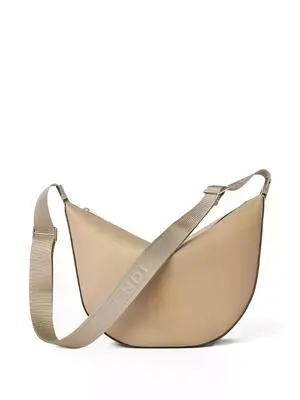 Fendi Crescent-shaped Messenger Bag With Ff Appliqu