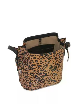 TOTEME Leopard Print Shoulder Bag - Brown