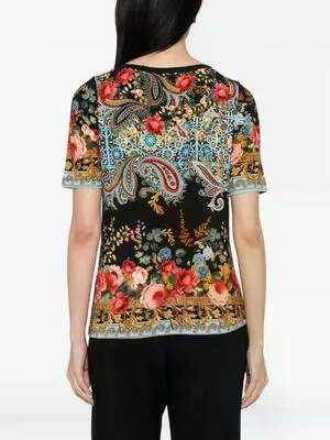 Johnny Was Janie Favorite T-shirt - Black