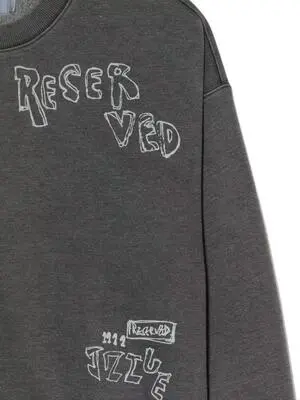 Izzue Graphic-embroidered Sweatshirt - Grey