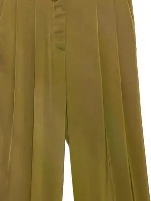 Michael Kors Satin Wide-leg Trousers - Green