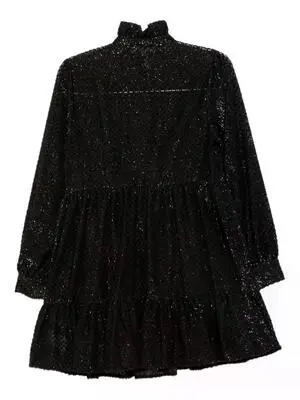 Michael Kors Metallic-clip Jacquard Mini Dress