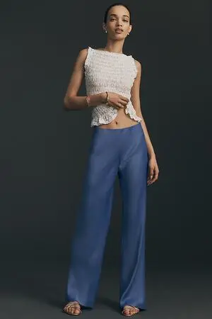 Anthropologie Tilda Pull-on Wide-leg Pants - Baja Blue