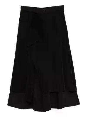 Yohji Yamamoto Twill Draped Pants