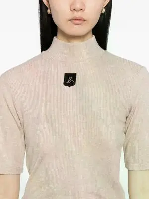 AGNÈS B. Logo-embroidered Top