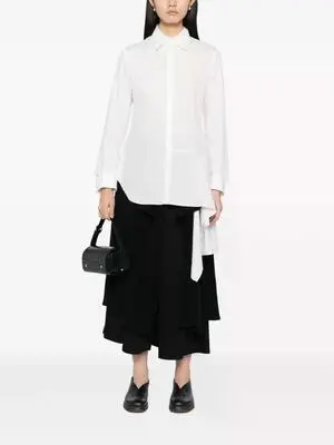 Yohji Yamamoto Asymmetric Panel Shirt - Neutrals