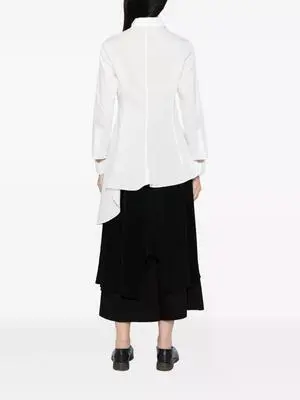 Yohji Yamamoto Asymmetric Panel Shirt - Neutrals