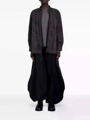 Junya Watanabe Checked Elbow-patch Shirt