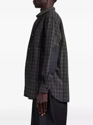 Junya Watanabe Checked Elbow-patch Shirt