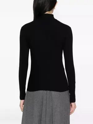 AGNÈS B. Logo-embroidered Turtleneck Top