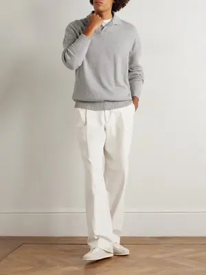 Sease Cashmere Polo Sweater
