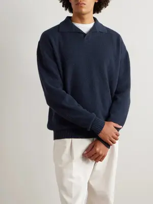 Sease Cashmere Polo Sweater