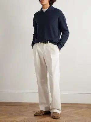 Sease Cashmere Polo Sweater
