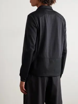 Sease Explorer Ripstop-trimmed Virgin Wool-blend Sweatshirt - Black