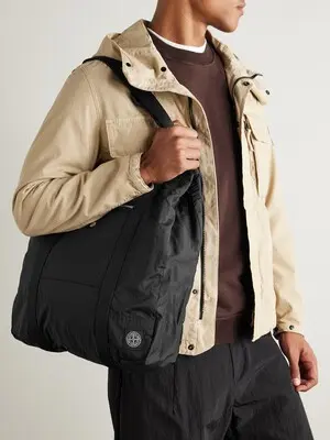 Stone Island Webbing-trimmed Recycled-shell Tote Bag