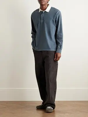 CORRIDOR Rugby Cotton-jersey Polo Shirt