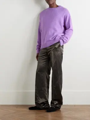 THE ELDER STATESMAN Cashmere Sweater - Purple