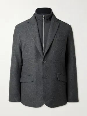 Mr P. Shell-trimmed Flannel Blazer