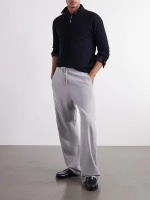 Mr P. James Cashmere Half-zip Sweater - Black