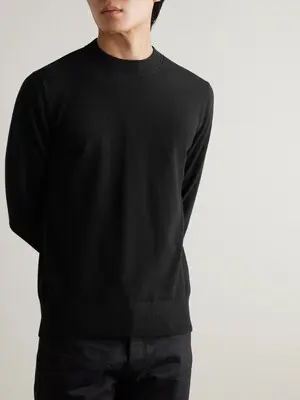 Mr P. Curtis Cashmere Sweater - Black