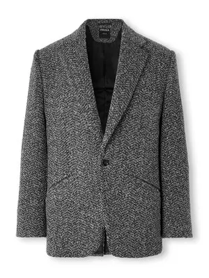 Zegna Wool And Cashmere-blend Suit Jacket - Gray