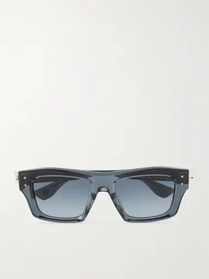 Dita Grandmaster-eight Square-frame Sunglasses - Gray