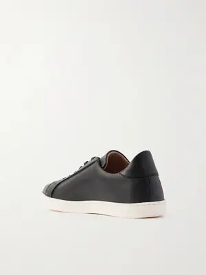 George Cleverley Jack Iii Full-grain Leather Sneakers - Black
