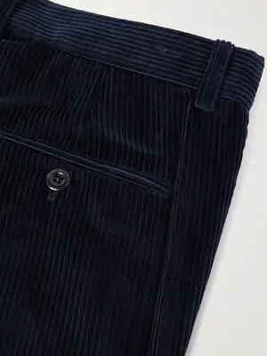 Rubinacci Straight-leg Cotton-corduroy Trousers