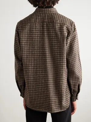 Rubinacci Checked Wool Shirt - Brown