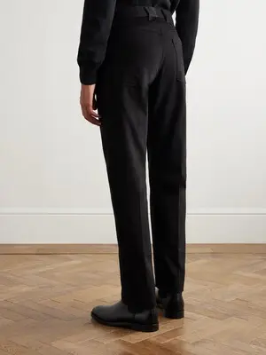 Rubinacci Straight-leg Cotton-moleskin Trousers